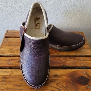 Jambu | Shoes | Jambu Slip On Clogs Shoes Leather Brown Nwt | Poshmark
